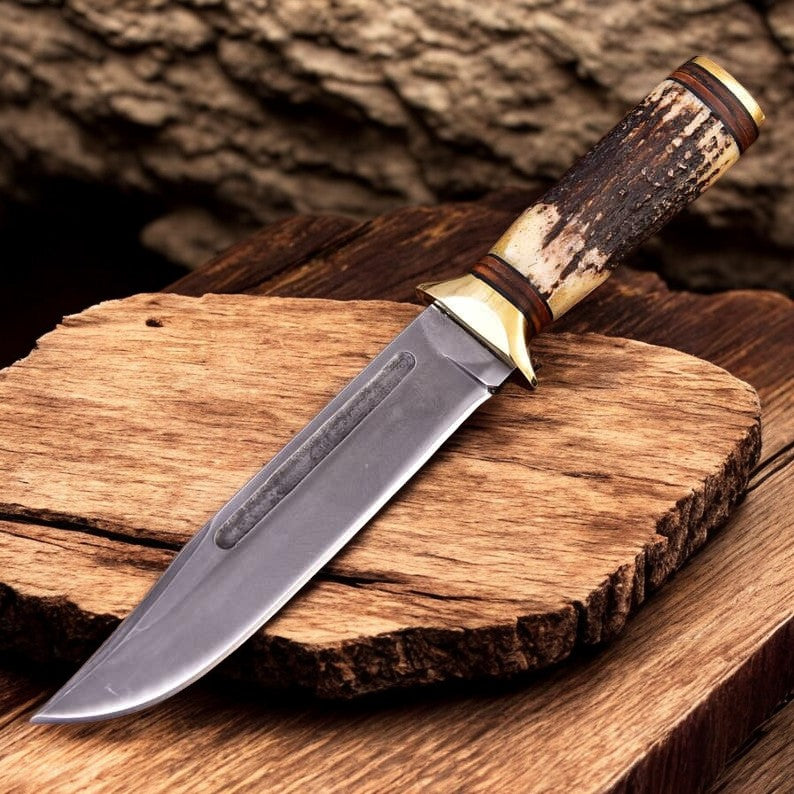 The Tracker’s Edge: Handcrafted High Carbon Hunting Knife – KBS Knives ...