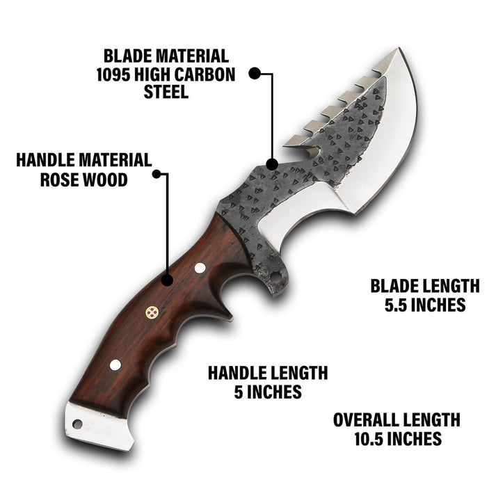 Trackers Knife – Handmade Damascus Steel Blade – KBS Knives Store