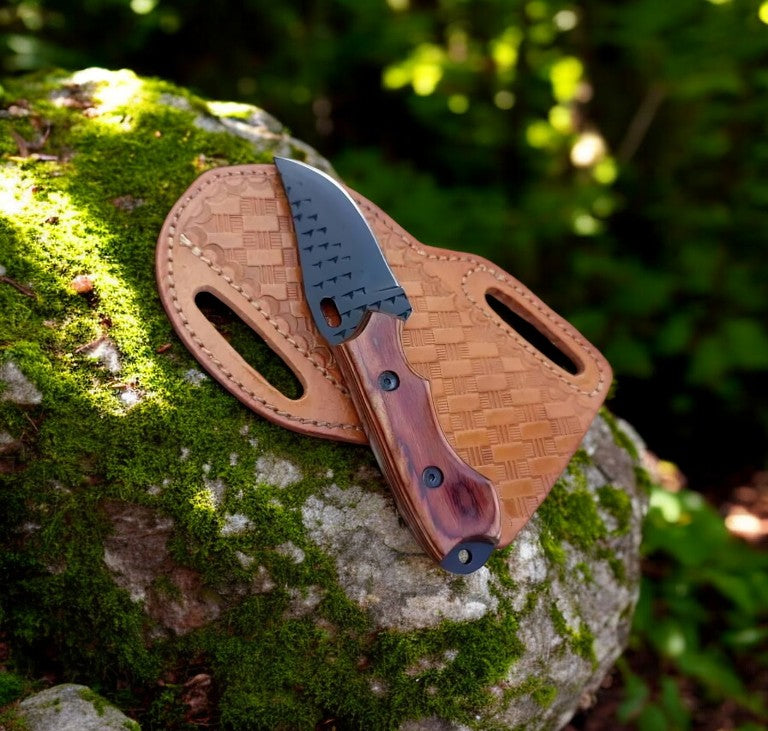 Custom Handmade Western Knife and Sheath – Timeless Craftsmanship