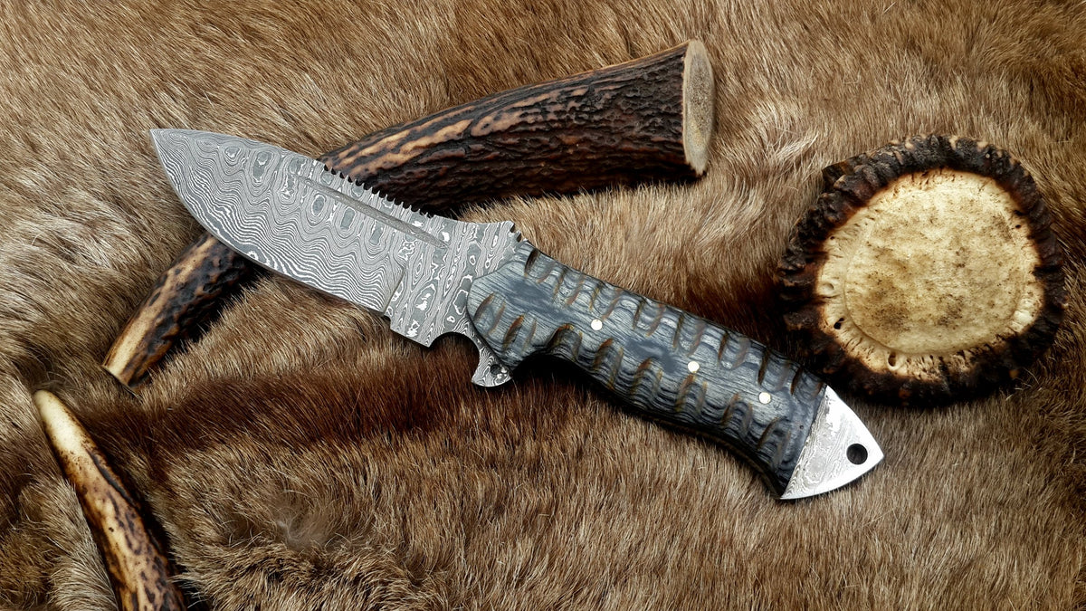 tactical Damascus knife – KBS Knives Store