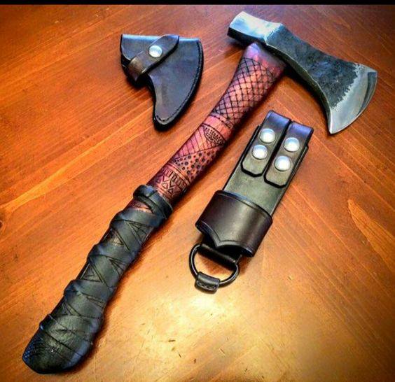 1095 STEEL HAND ENGRAVED TOMAHAWK | 1095 STEEL AXE – KBS Knives Store