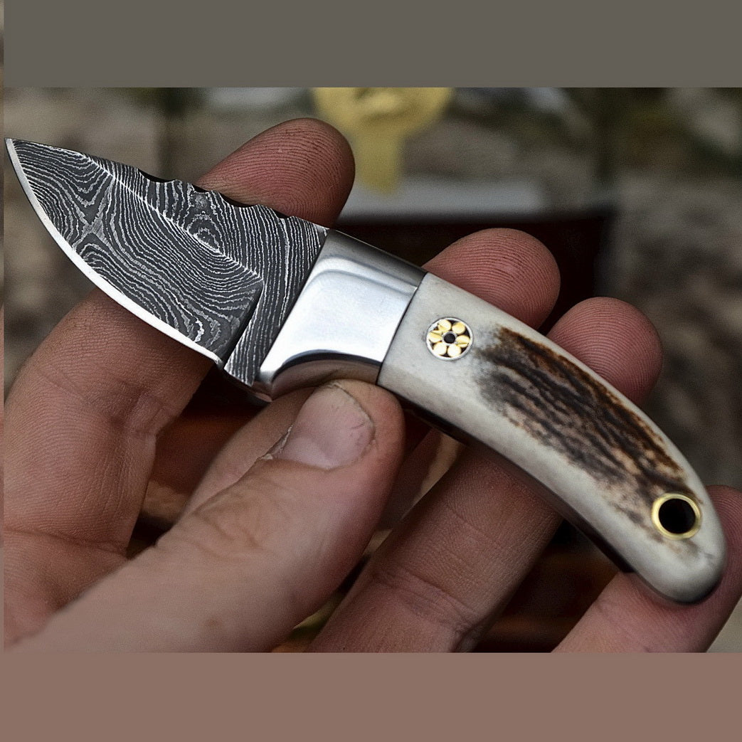 Damascus Steel EDC Mini Knife – KBS Knives Store