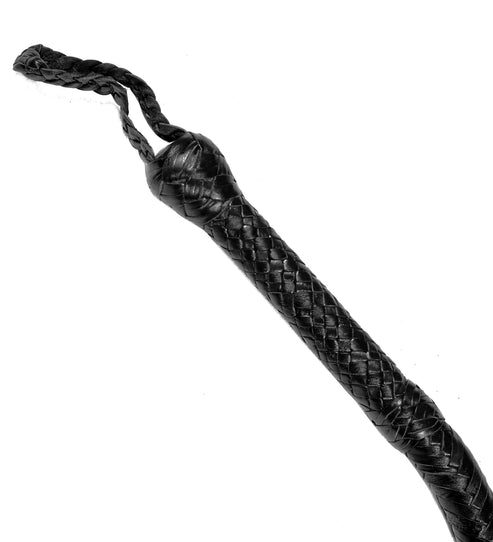 Snake Black Leather Bull Whip | Pro Whipcracking Whip – KBS Knives Store