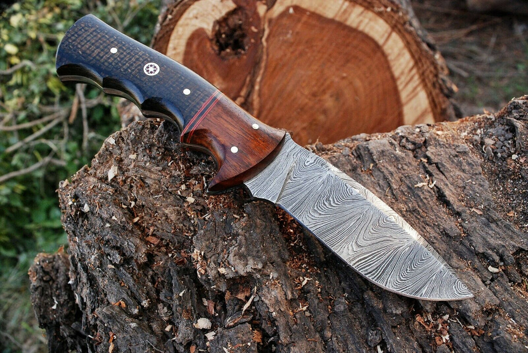 Custom Handmade Damascus Steel Hunting Knife – KBS Knives Store